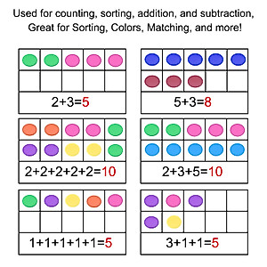 MECCANIXITY Small Plastic Learning Counters Disks Chip Bingo Chip Counting Discs Markers 24mm/0.94 Inch for Math Practice Red, Pack of 50