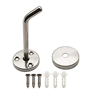 Sipery 4Pcs Stainless Steel Wall-Mount Robe Hooks Heavy Duty Elephant Nose Closet Robe Hooks, Coat Towel Robe Hooks for Kitchen,Bedroom, Bathroom,Closets Hooks 3.58inch