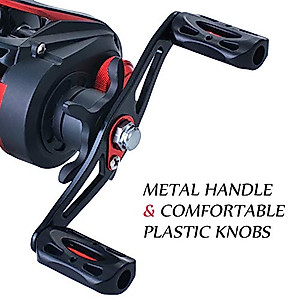 High Speed 8.1:1 Gear Ratio Baitcast Fishing Reel 19+1 Ball Bearings Baitcasting Fishing Reel Baitcaster