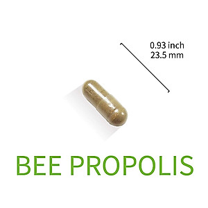 Lovita Bee Propolis Capsule | 4000mg Equivalent | 5:1 Concentration | Natural Propolis Extract | 30 Vegetarian Capsules (1 Months Supply)