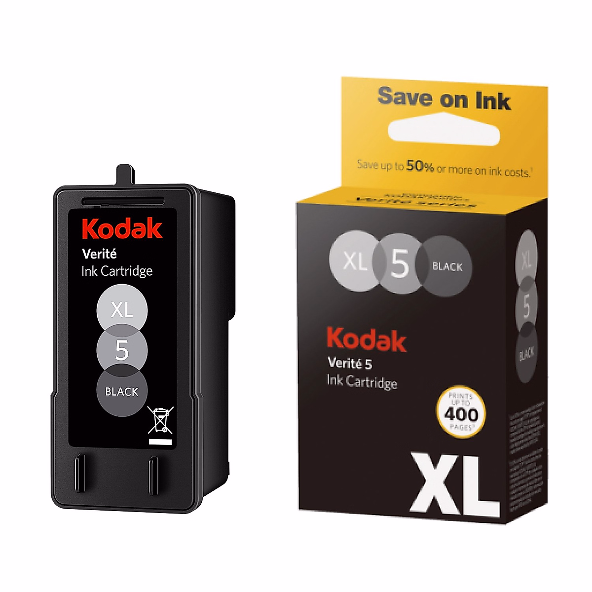 Kodak Verite 5 Replacement Inks (ALK1UA) XL Black Ink Jet Cartridge compatible to V50, V55, V55W Eco, V55 Plus, V60 Eco, V640 Eco, V64 Series, V65 Eco, V65 Plus