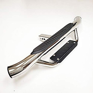 LEDIN 36" Lx6.5 H Towing Hitch Step Bar Drop Step 2" Receiver Chrome Universal Truck Trailer Rear Bumper Guard