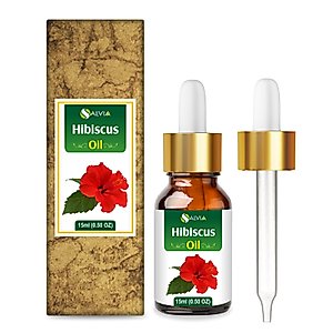 Hibiscus (Hibiscus Sabdariffa L) Essential Oil 100% Pure Uncut Undiluted Cold Pressed Herbal Premium Aromatherapy Oil - 15 ML with Dropper