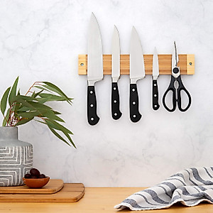 Better Houseware 2404/12 Bamboo Magnetic Knife and Utensil Holder Bar
