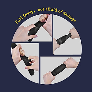 TeaiEei Razor Case for Travel Silicone Safety Waterproof for Gillette Parker Merkur Soft Shaver Case Carrying Cover Bag