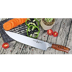 TUO Chef Knife, Pro 10 inch Chefs Knife, German High Carbon Stainless Steel Anti-rust Kitchen Knives, Ergonomic Handle Fiery Phoenix Series Cutlery