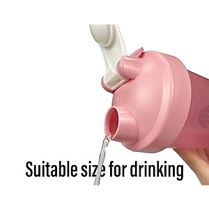 Litex Classic Shaker Bottle, great for protein shakes and pre-workout, shaker set with stirrer - BPA free - 20 oz(pink)