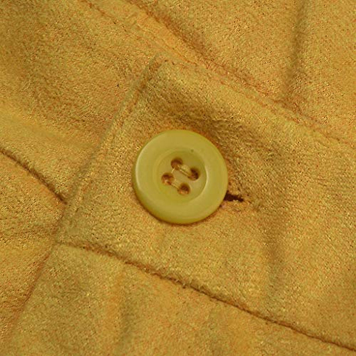 Lazapa Casual Pants for Women, Fall Winter Stretch Slim Tassel Corduroy Flare Jeans Button Zipper High Waist Bell Bottom Yellow