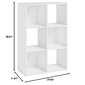 Sauder 6-Cube - 1/2" Construction, White Finish