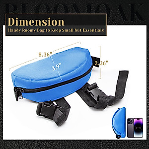 Bloomoak Phone Pommel Saddle Bag for Horse, Durable Saddle Sack for Trail Riding, Water Resistant Saddle Pouch for Holding Riding Gear (Royal Blue)