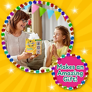 PURPLE LADYBUG SUNGEMMERS Diamond Art Craft Kit + 7 Brown Gift Bags with Scratch Panel for Personalized Messages