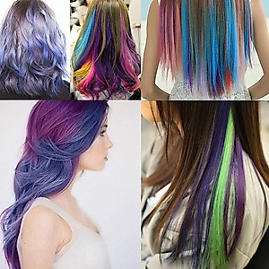 New Hair Chalk Comb ,Hair Chalk For Girls kids,Washable Hair Chalk for Girls Age 4 5 6 7 8 9 10,Hair Chalk For New Year,Birthday Party,Cosplay Children's Day, Halloween, Christmas