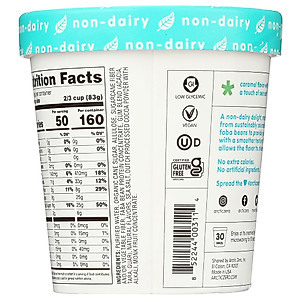 Arctic Zero Salted Caramel Ice Cream, 16 Fluid Ounce - 8 per case.