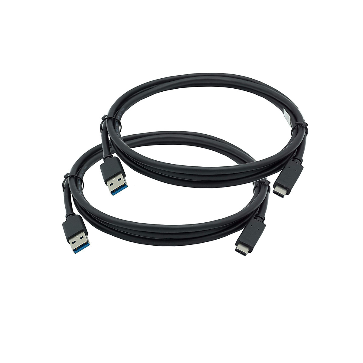 Pack of Two (X2) USB 3.1 Type C Male to Type B Male Cables (6 feet) for HP Part Number: 914121-003