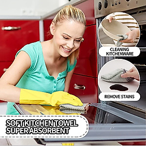 Oven Mitts and Pot Holders Sets, 600 degrees Heat Resistant , Potholders, Gloves Silicone Cooking Pinch Mitts, Microfiber Cleaning Cloth for Kitchen, Baking, BBQ(8 Pcs)., Yellow