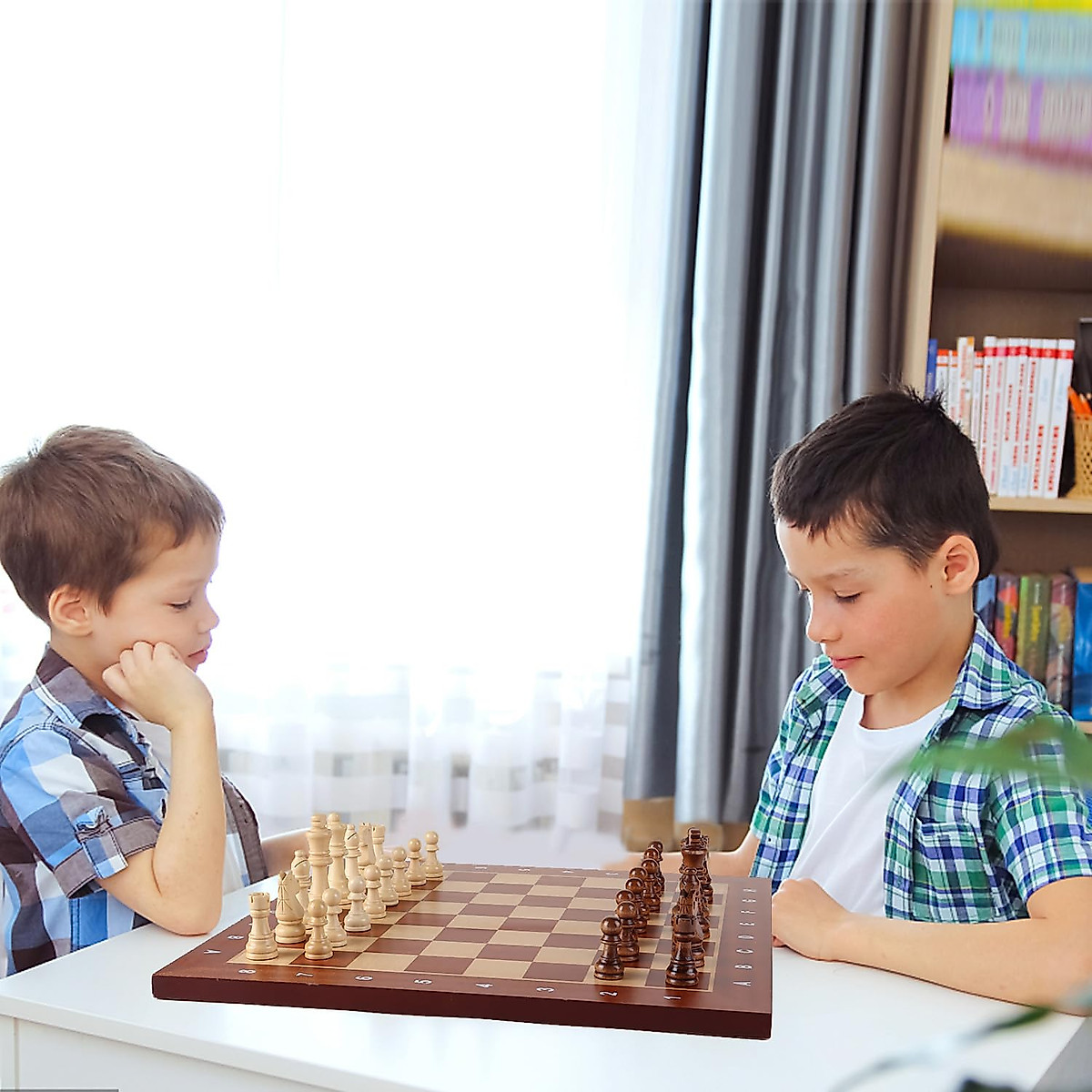 GSE Games & Sports Expert Professional Tournament Chess Board Only, Sapele & Maple Inlaid Chessboard, Chess Board for Beginners, Kids, Adults (Extra Large: 21.25" / Square: 2.25" Brown)