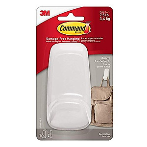 Command Jumbo Hook 588P, Quartz, 2-Hook