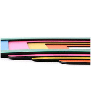 GracesDawn Magnetic Photo Frame, Refrigerator, Dishwasher Photo Wall with Metal Surface of Iron, held 4 × 6 inch Photo 5 Pieces, Color Choice (red)