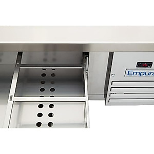 Empura 50" Two-Drawer Chef Base | Self-Contained Undercounter Refrigerated Equipment Stand for Restaurant Cafeteria Worktop | 880 lb Capacity | 50"W x 31.9"D x 26"H, Stainless Steel, 115v, NSF