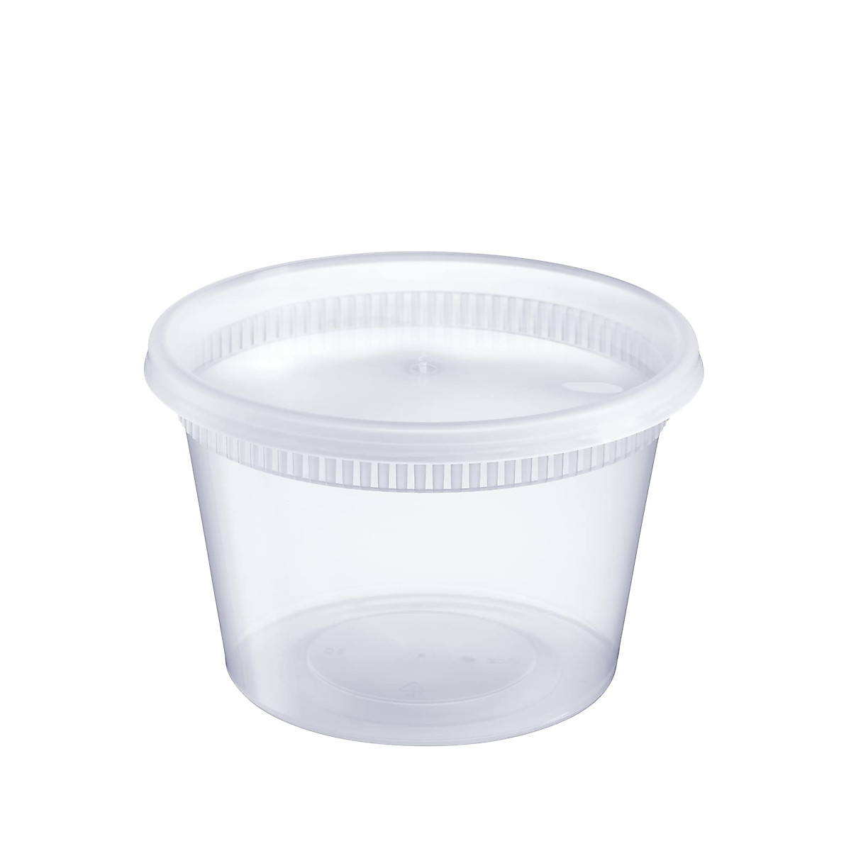 GUSTO [48 Sets 16 oz. Plastic Deli Disposable Food Storage Containers With Airtight Lids (Formerly Comfy Package)