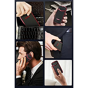 CUBOT Pocket 4.0 inch Mobile Phone, 4G Smartphone SIM Free Phones Unlocked, Android 11 Small Phone,16MP Camera,3000mAh,4GB+64GB/128GB Extension,Face ID/NFC/GPS (Black+Red)