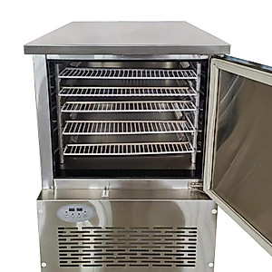 Vaseni 150L 5 Trays Commercial Blast Freezer, Blast Chiller, Blast Chiller Shock Freezer 2.8in Touch Panel, -35~+3℃ Temperature Control, for Ice Cream, Dumpling, Fish, Seafood, Chicken, Frozen Meat