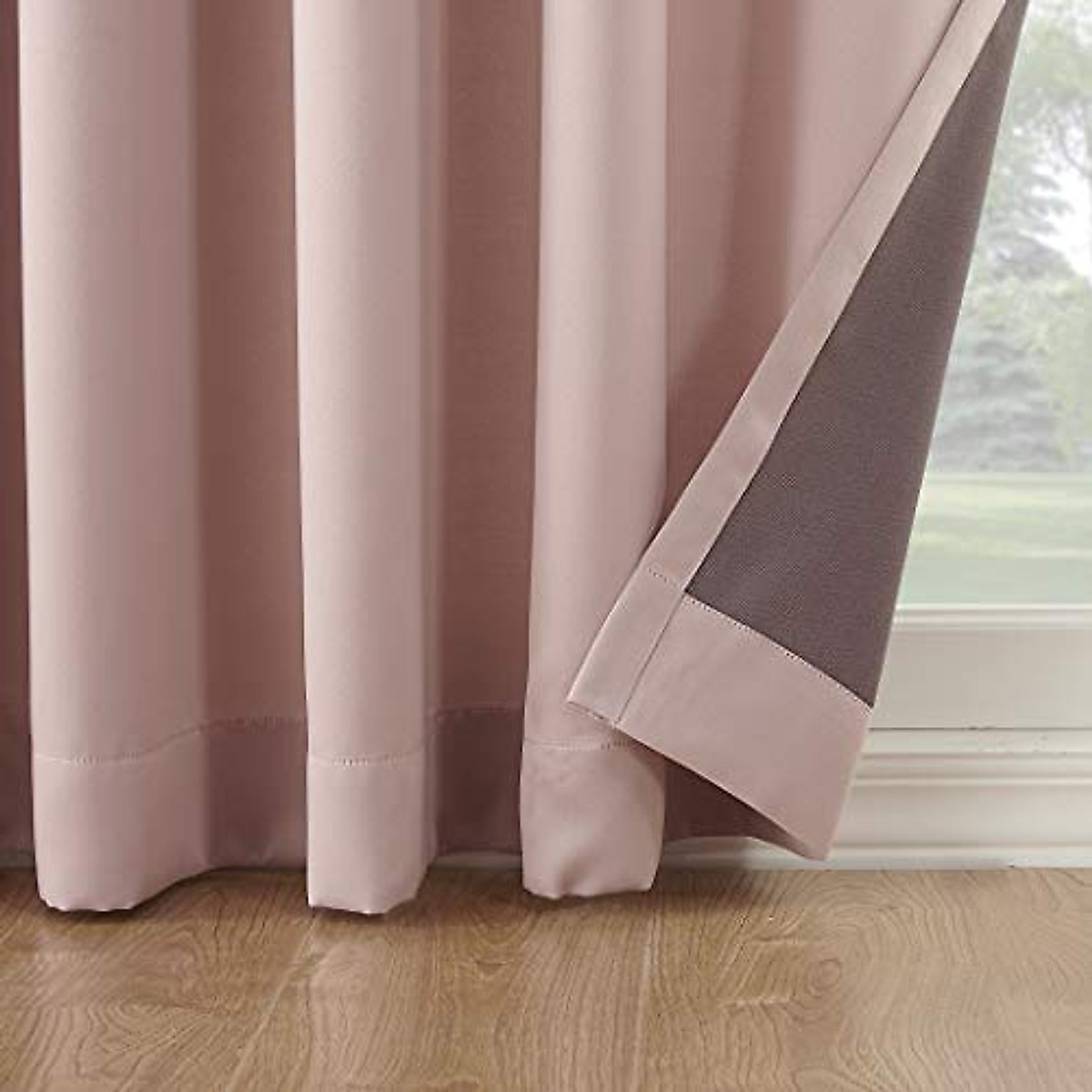 Sun Zero Barrow Energy Efficient Grommet Curtain Panel Pair