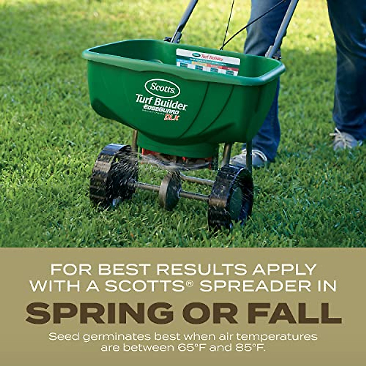 Scotts Turf Builder Grass Seed Southern Gold Mix for Tall Fescue Lawns in The South with Root-Building Nutrition, 16 lb.