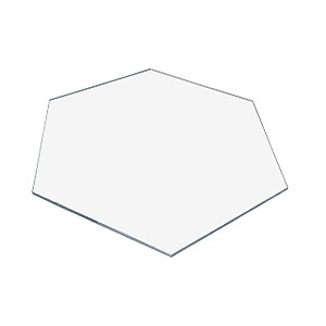 Marketing Holders 10” Hexagon DIY Table 6 Sided Wedding 1/4" Thick, .220 or .236 6MM Birthday Parties Place Card Holders Clear Acrylic Sign Cake Topper Guestbook Alternative Seating Chart Display