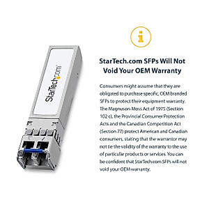 StarTech HP J4858C Compatible Transceiver Module Gigabit Fiber SFP 0.5" x 0.6" x 2.2"