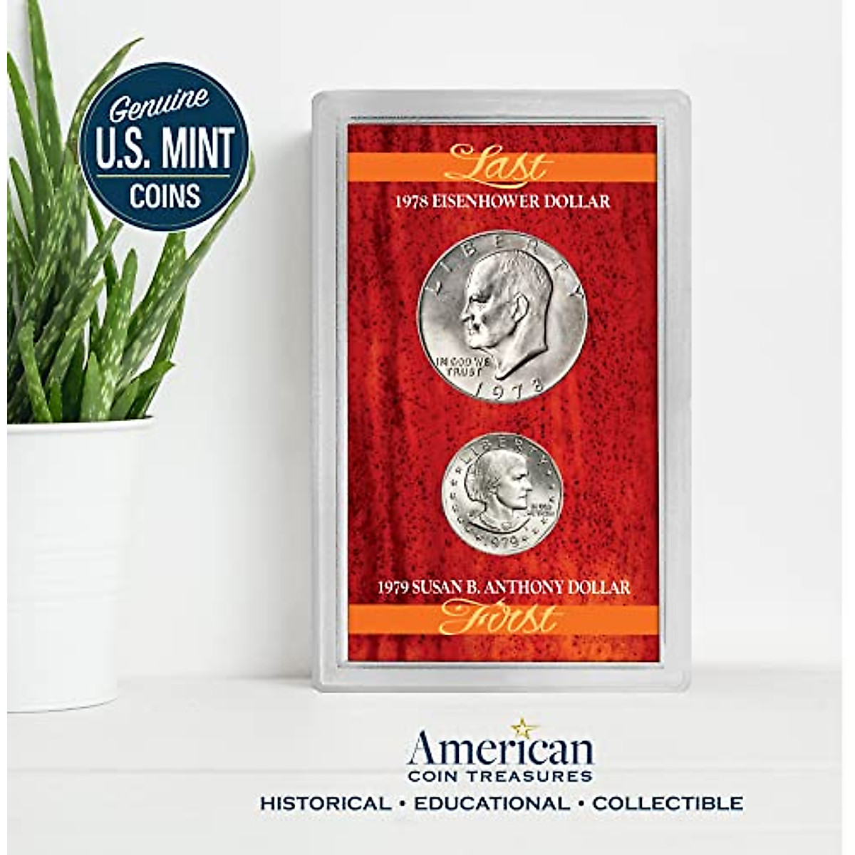 American Coin Treasures Last Eisenhower Dollar and First Susan B. Anthony Dollar