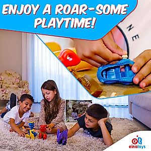 einatoys Take Apart Dinosaur Toys for Boys & Girls – Ages 3, 4, 5, 6, and 7 STEM Building Toys with Electric Drill – 3 Pc. Construction Building Toy Dinosaur Set – Fun and Educational Birthday Gift