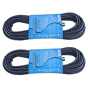 MCSPROAUDIO XLR Mic Cable Kit 2 15ft, 2 50 ft and 4 25 Foot XLR Patch Cables