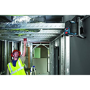 BOSCH 65 Ft. Self-Leveling Cross-Line Combination Laser with Plumb Points GCL 2-160 , Black