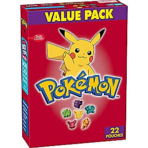 Pokemon Fruit Flavored Snacks, Treat Pouches, Value Pack, 22 ct