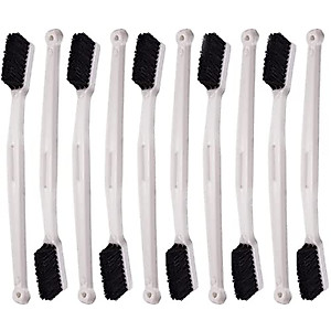 Jscarlife 10pcs Deep Detail Cleaning Brush, Heavy Duty Gap Brush, Car Interior Brush Cleaning Tool Cleaning Brush with Comfort Handle Easy to Clean Corner, Furniture, Couch, Sofa etc