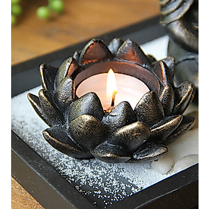 We pay your sales tax Feng Shui Tabletop Zen Garden Buddha Rock Rake Sand Candle Incense Burner Home Decor Gift (KT00034)