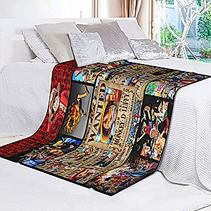 Trendy Soft and Fluffy Flannel Throw Blanket for Adult Kids Soft Warm Decorative Comfort Bed Blanket for Couch Bed Sofa Living Room Vintage 50x60 Inch