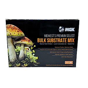 Myco Labs Premium Bulk Mushroom Substrate Mix | Fully Pastuerized | Maximum Yield | for Dung & Grain Loving Mushrooms (5 LBS)