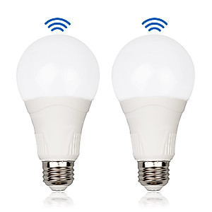 GREENIC Radar Motion Sensor Light Bulbs, 3000K Warm White 15W (100W Equivalent) E26 A21 Upgraded Motion Activated Dusk to Dawn LED Bulbs for Outdoor, Porch, Garage, Driveway, Patio, Stairs