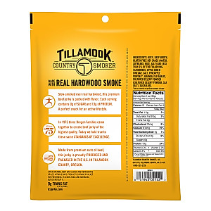 Tillamook Country Smoker Zero Sugar Keto Friendly Beef Jerky, Teriyaki, 2.2 Ounce