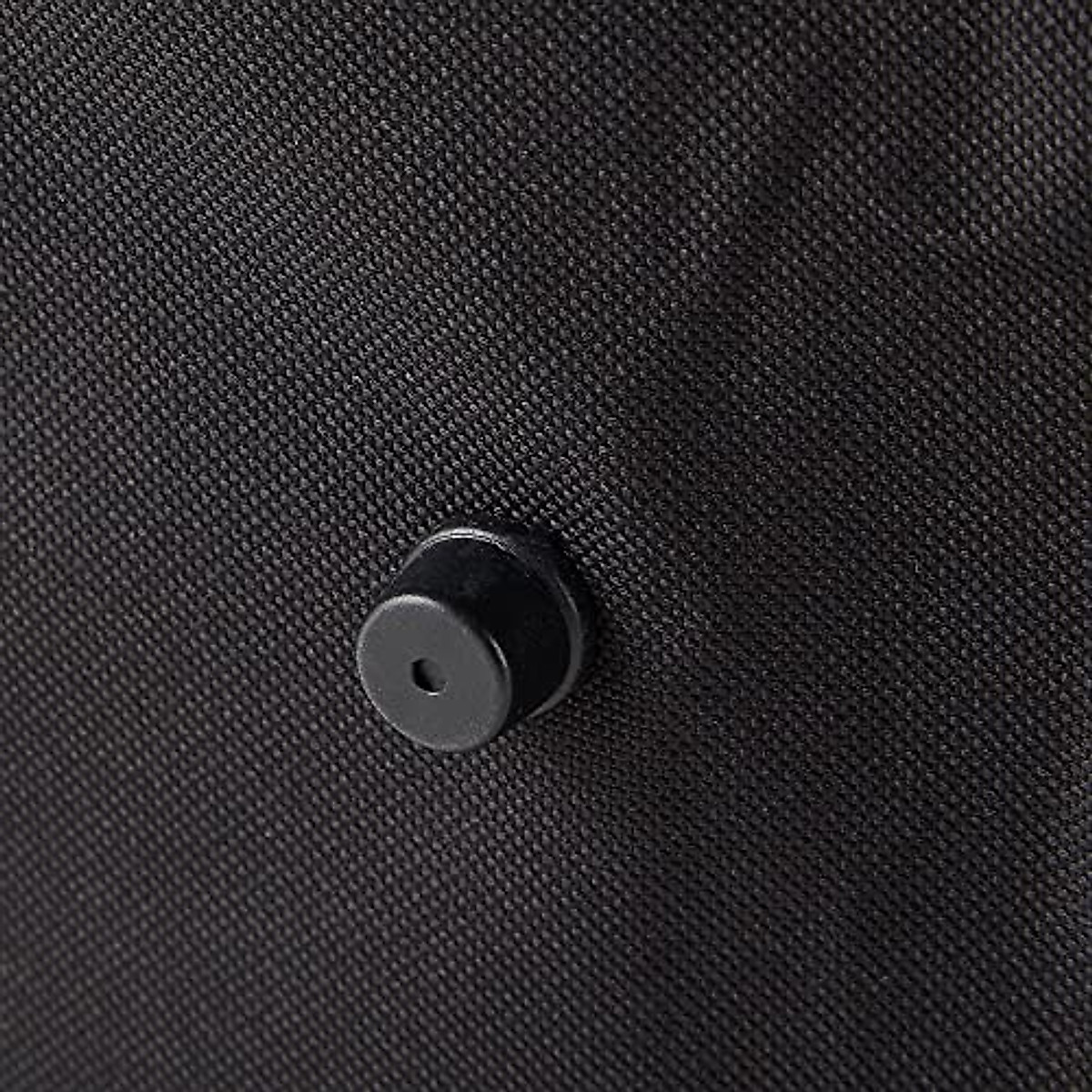 RSVP International Collapsible Market Basket Aluminum Frame, Large Zip Side Pocket, 17x11x18", Black