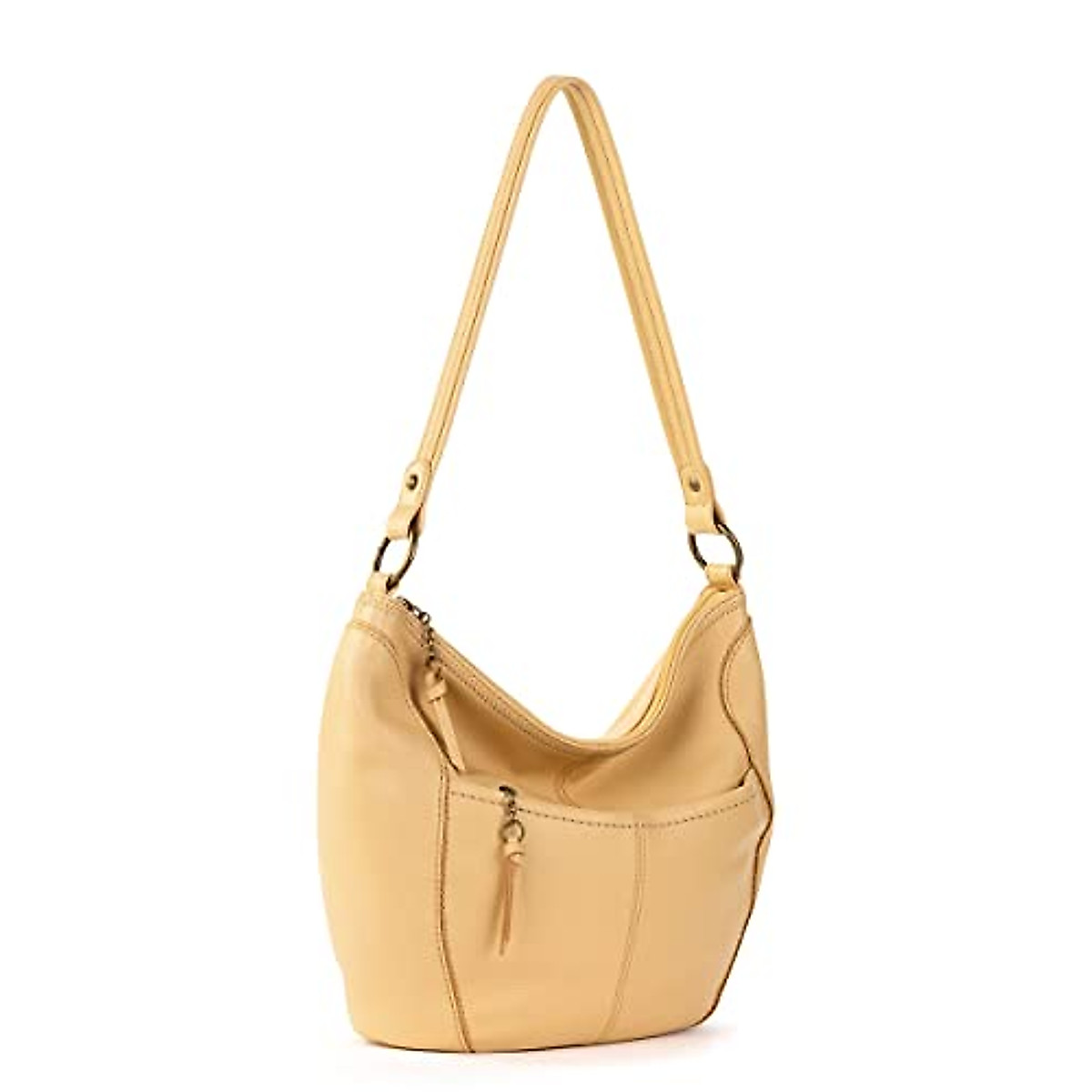 The Sak womens Iris Large Hobo Bag in Leather, Buttercup Ii, One Size US
