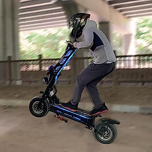 ZonDoo RoadHitter Electric Scooter Adults,Up to 68MPH 75 Miles Range,8000W Dual Motor 13Inch All Terrain Fat Tires, Hydraulic Suspension and Oil Brakes,Sports Off Road Adult E-Scooter for Adults