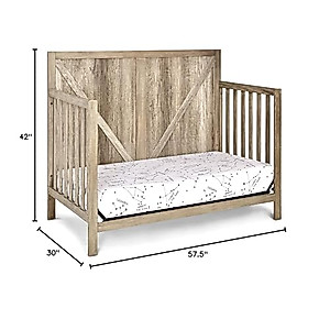 Suite Bebe Barnside 4-in-1 Convertible Crib in Vintage Chestnut