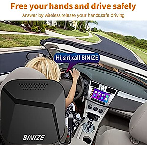 Binize Android 12 Multimedia Video Box Support Wireless Carplay&Android Auto, Carplay AI Box Carplay Streaming Support YouTube,Netflix