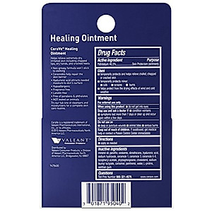 CeraVe Healing Ointment | 2 Pack (0.35 Ounce Each) | Cracked Skin Repair Skin Protectant with Petrolatum Ceramides | Lanolin Free | Packaging May Vary