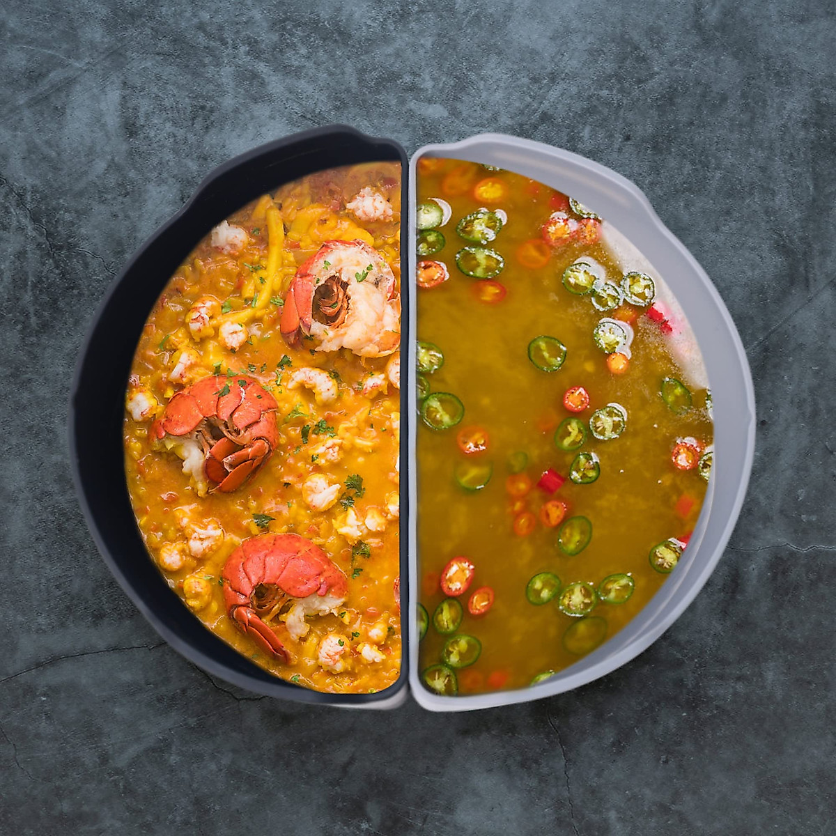 Lineware Slow Cooker Divider Liners for 6-8 QT Crockpot, Silicone Reusable Compatible for Crock Pot Liners Divider Inserts,Dishwasher Safe, Oval Shape,Leakproof & Easy Clean，BPA Free(Upgraded Thicker)