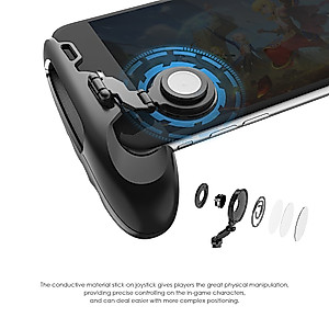 GameSir F1 Grip Game Controller Mobile Joystick Gamepad, Ergonomic Design Handle Holder Handgrip Stand for PUBG Fortnite, Support 5.5''-6.5'' Smartphone