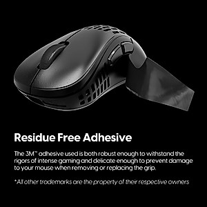 Pulsar Gaming Gears SUPERGRIP Griptape Set for Xlite V2 Medium Sweat Absorbing High Performance Anti Slip 3M Adhesive no Residue Mouse Grip Tape Ultra-Thin 0.5mm (0.02in)